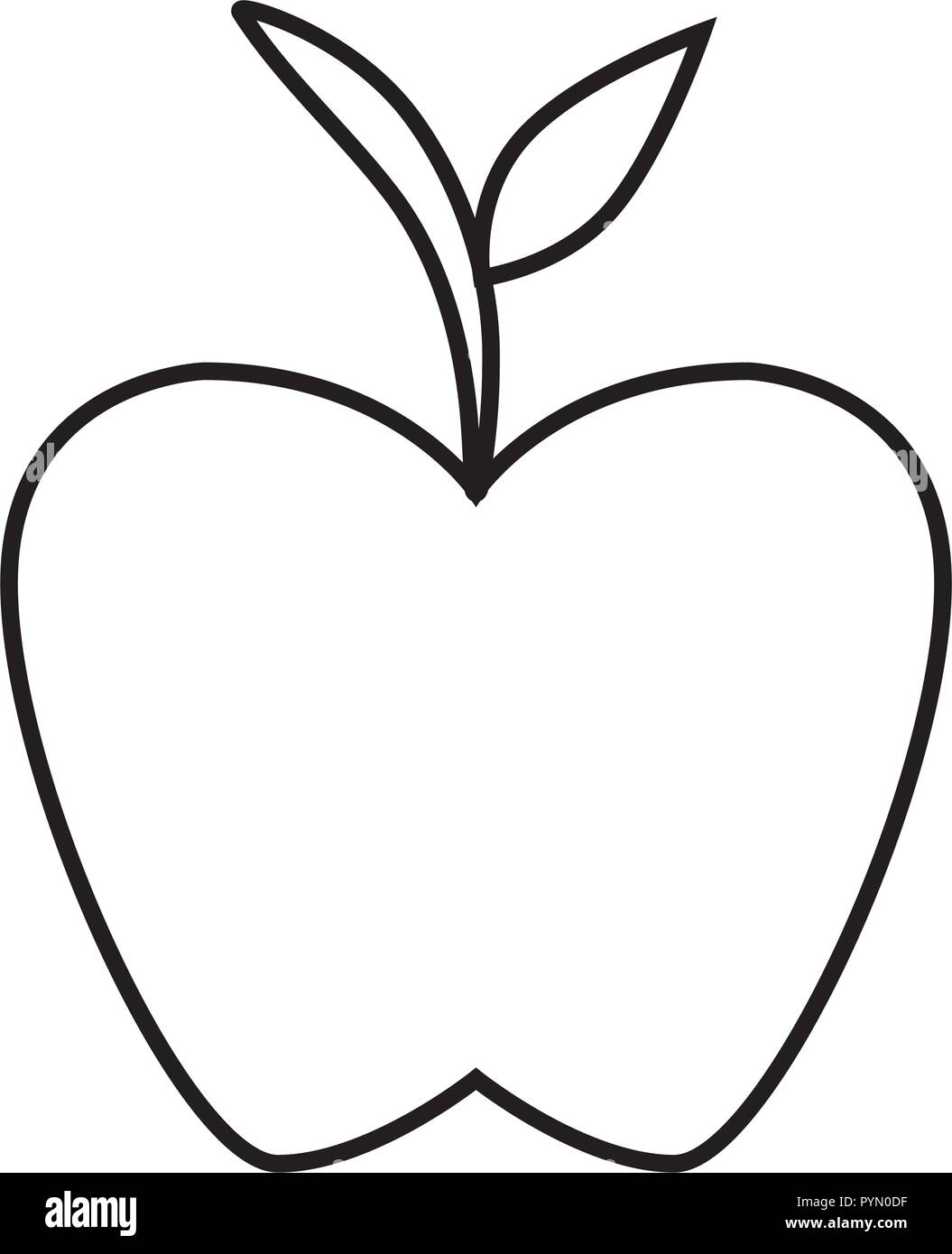 apple fresh fruit icon vector illustration design Stock Vector Image ...