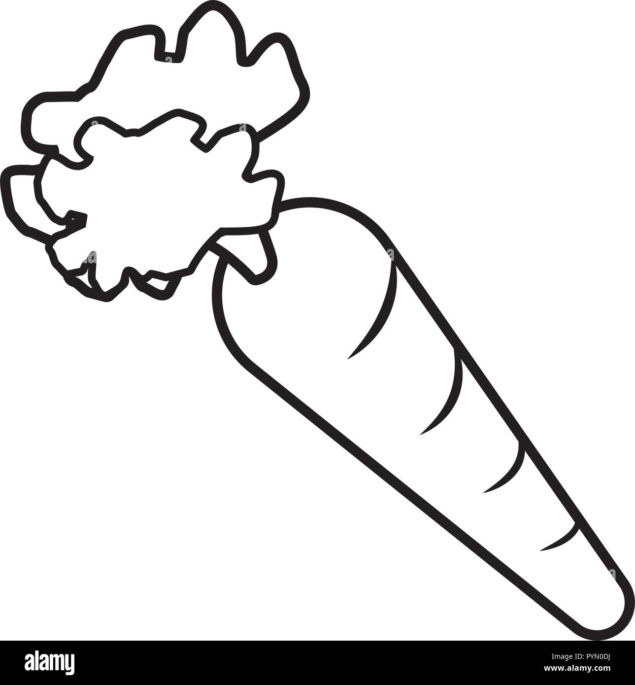 fresh carrot vegetable icon vector illustration design Stock Vector ...