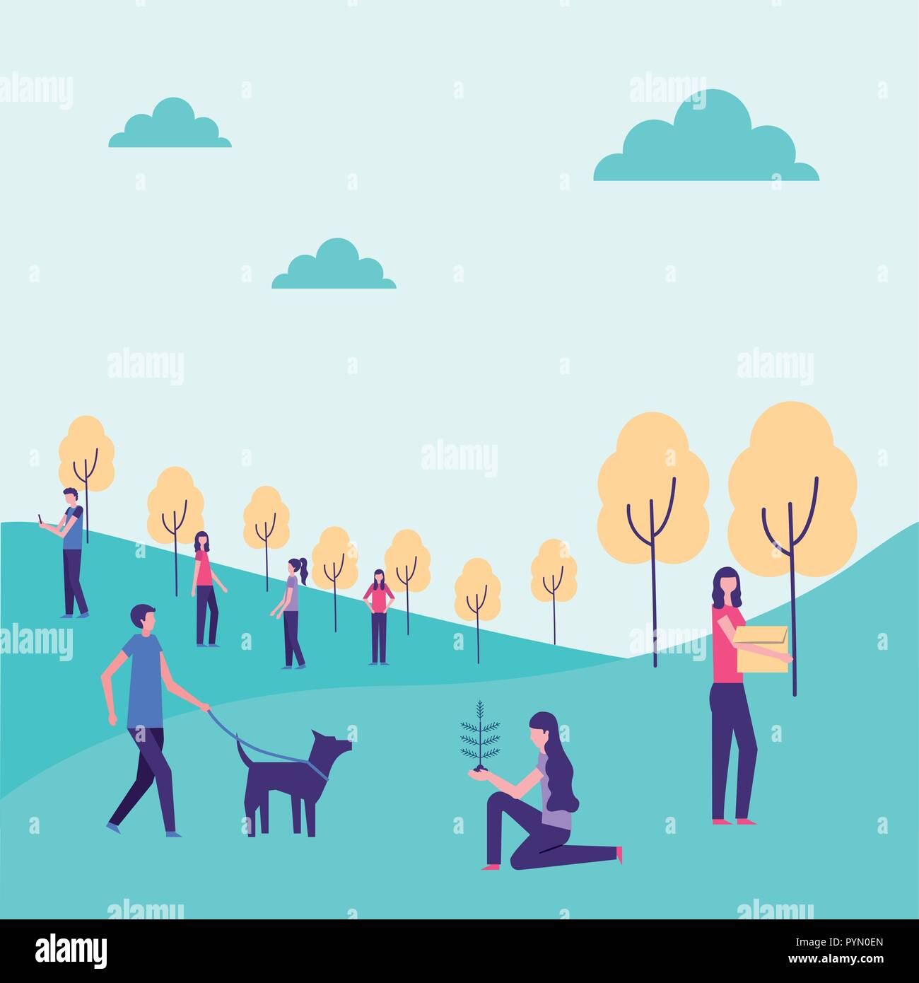 community people activity Stock Vector Image & Art - Alamy