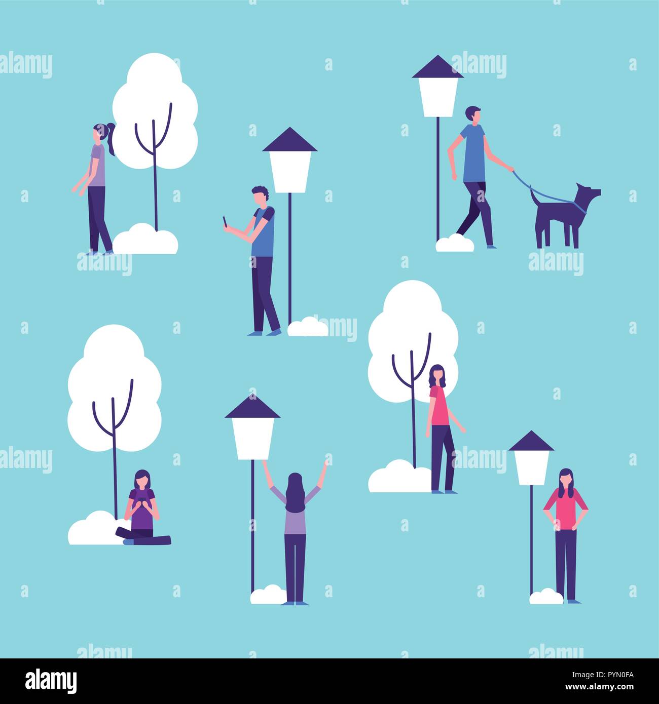 community people activity Stock Vector Image & Art - Alamy