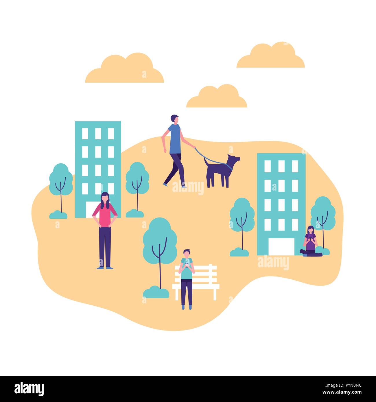 community people activity Stock Vector Image & Art - Alamy