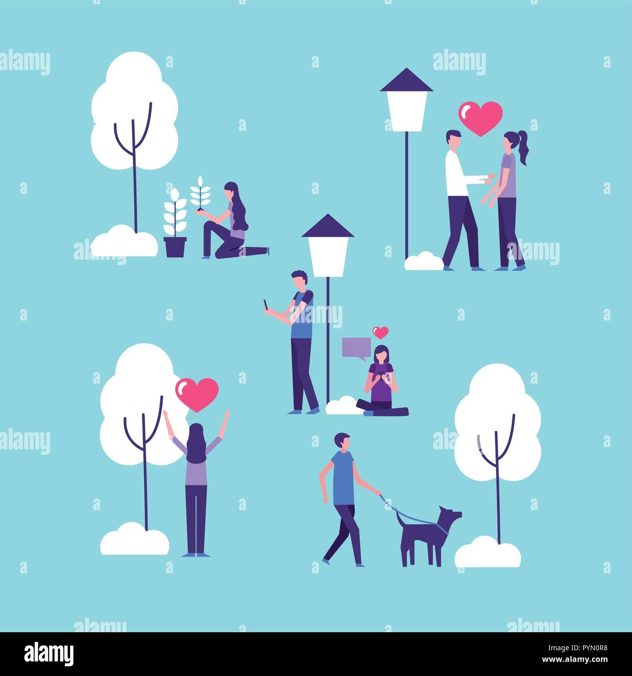 community people activity Stock Vector Image & Art - Alamy