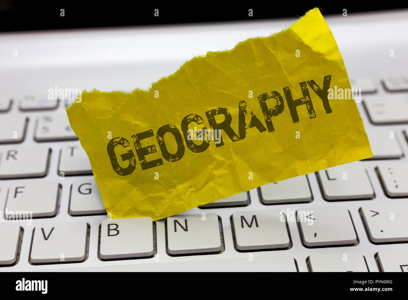 Text sign showing Geography. Conceptual photo study of physical ...