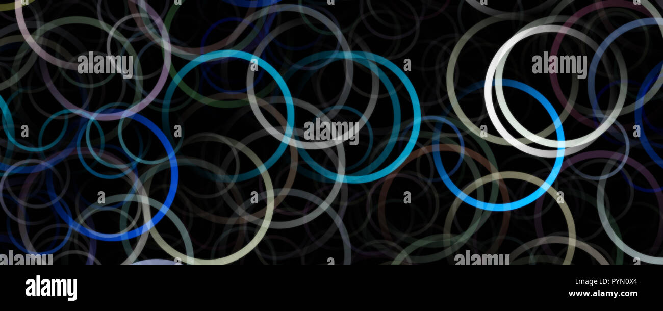 Fantastic circle design panorama background illustration Stock Photo ...