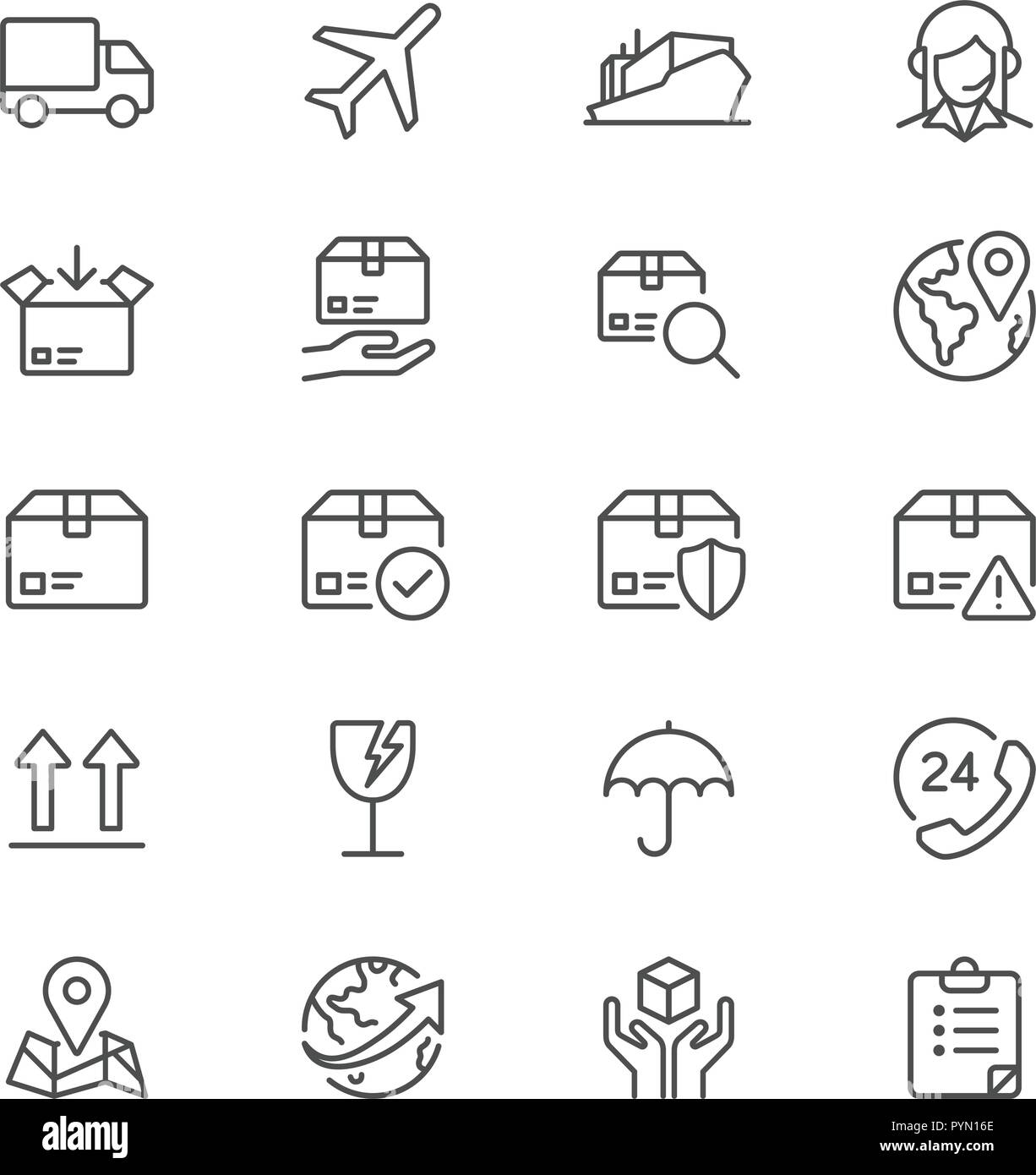 Logistics computer Stock Vector Images - Alamy