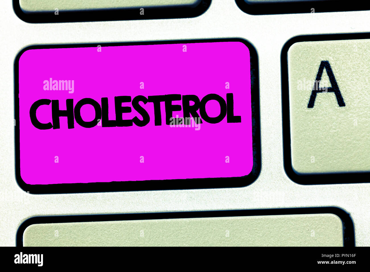 Conceptual hand writing showing Cholesterol. Business photo showcasing ...
