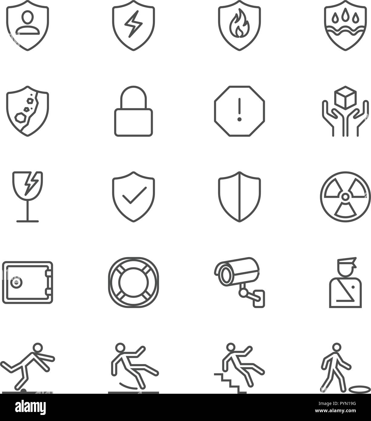 Wet floor safety sign Stock Vector Images - Alamy