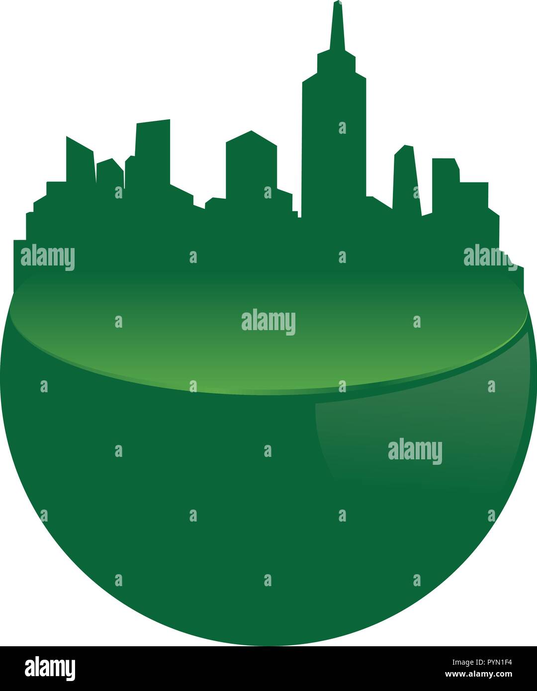 green city buildings ecology icons vector illustration design Stock ...