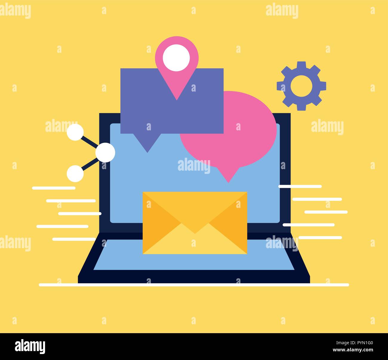 social media digital Stock Vector Image & Art - Alamy