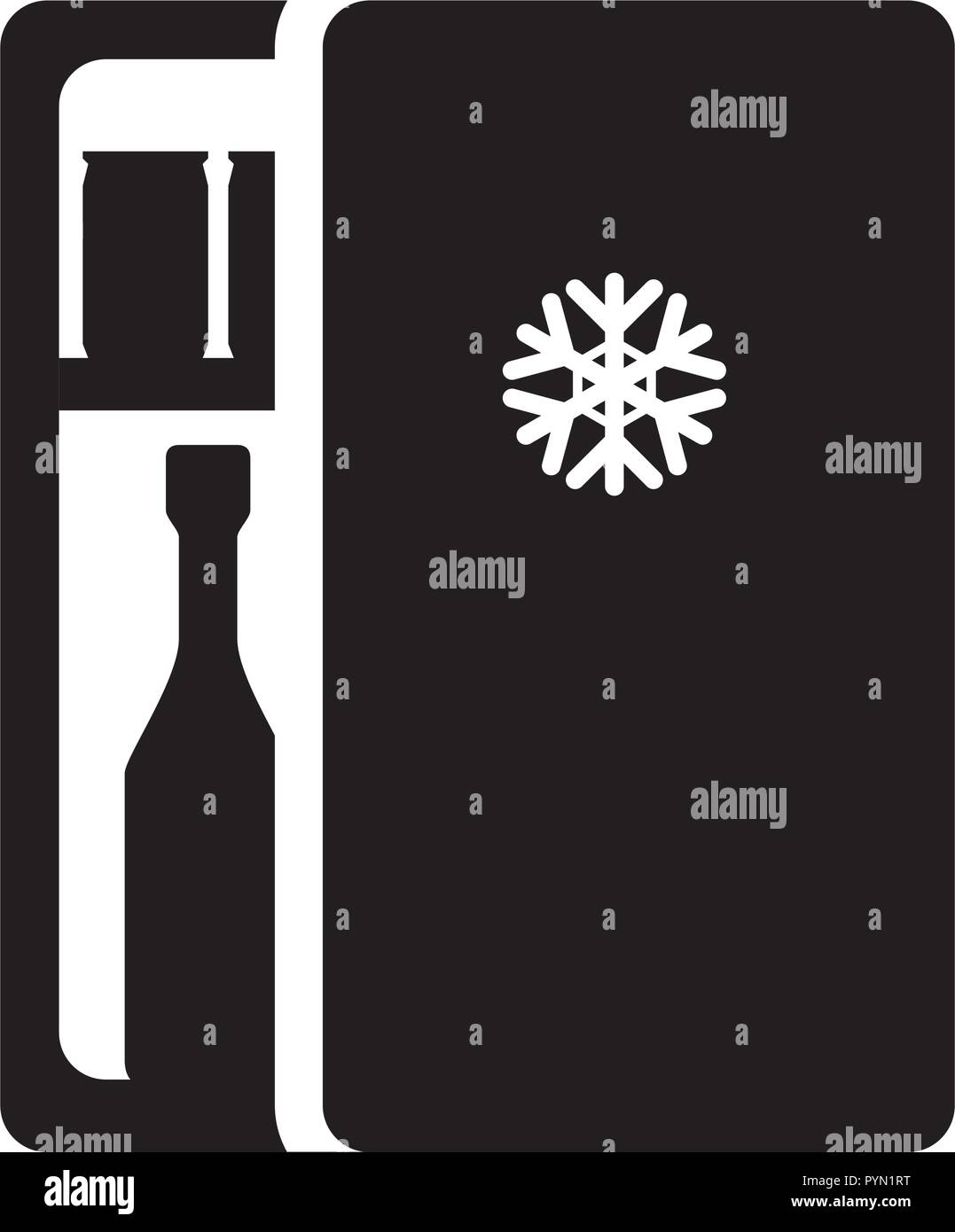 hotel fridge silhouette icon vector illustration design Stock Vector ...