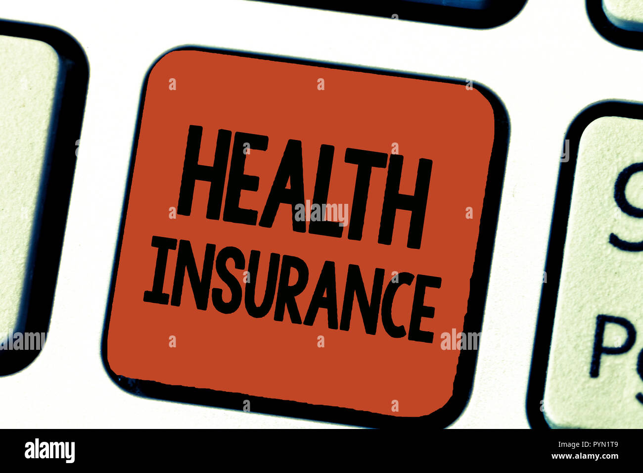 Conceptual hand writing showing Health Insurance. Business photo ...