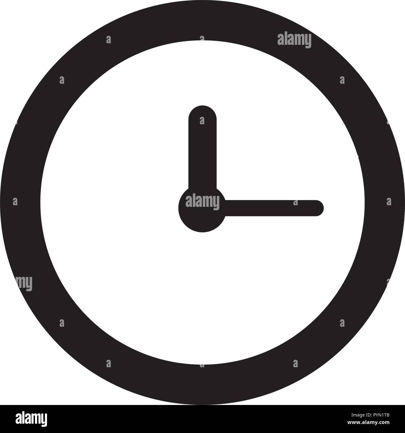 time clock isolated icon vector illustration design Stock Vector Image ...