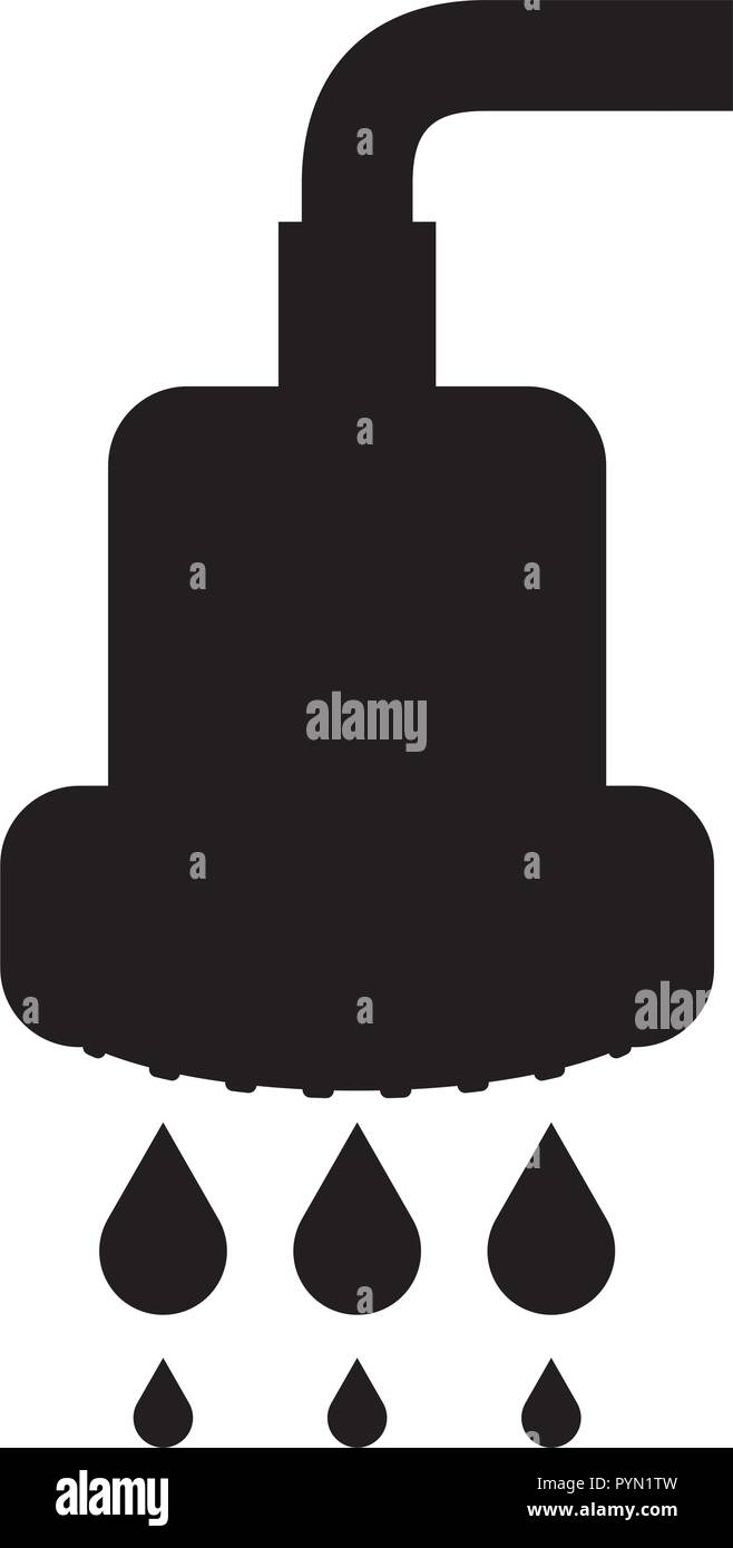 bath tap silhouette icon vector illustration design Stock Vector Image ...