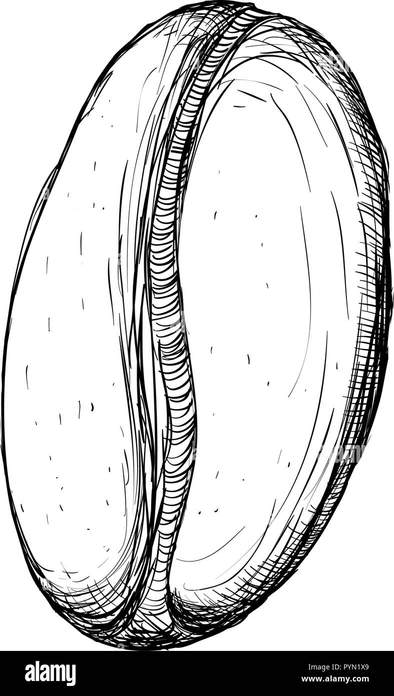 delicious coffee seed drawn vector illustration design Stock Vector ...