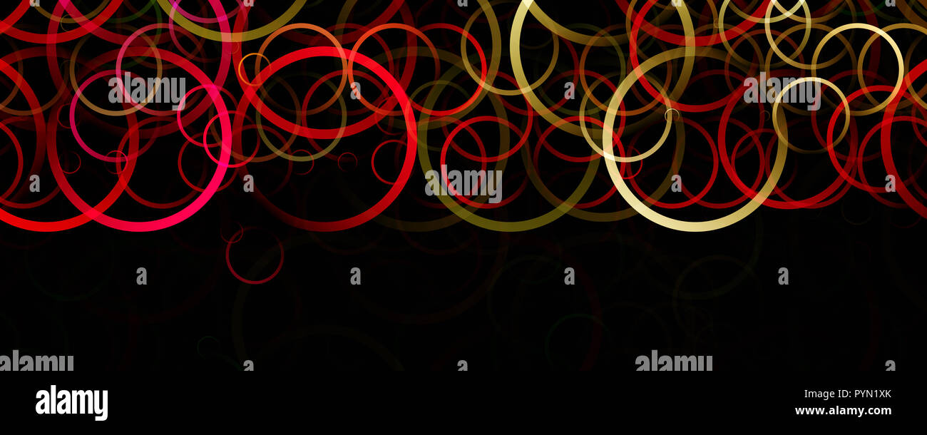 Fantastic circle design panorama background illustration Stock Photo ...