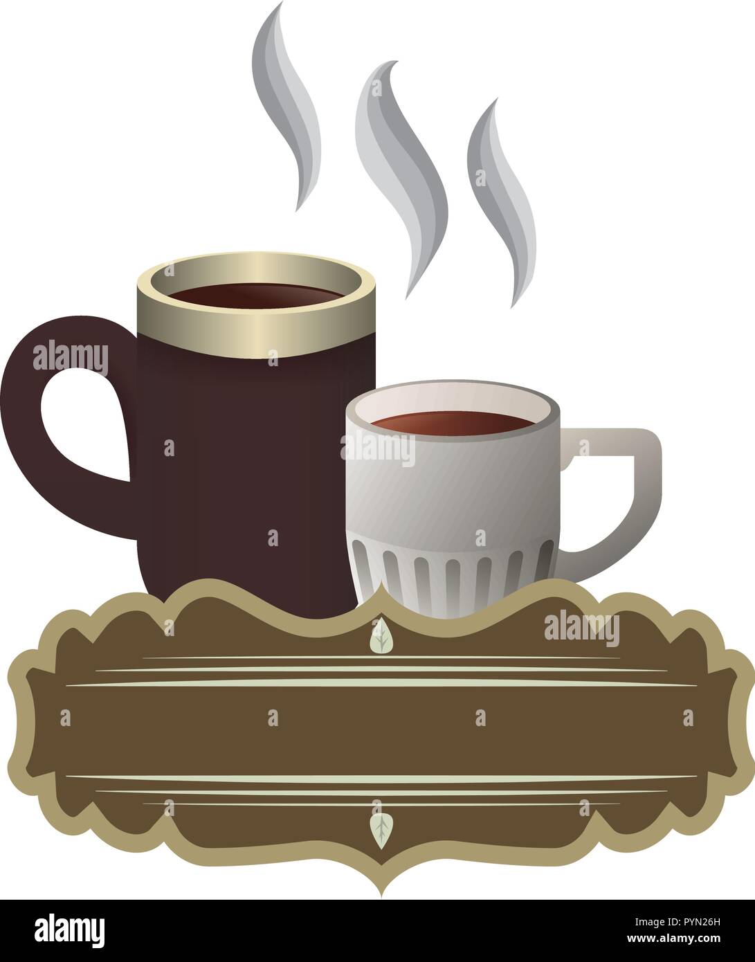 delicious coffee cups drink icon vector illustration design Stock ...