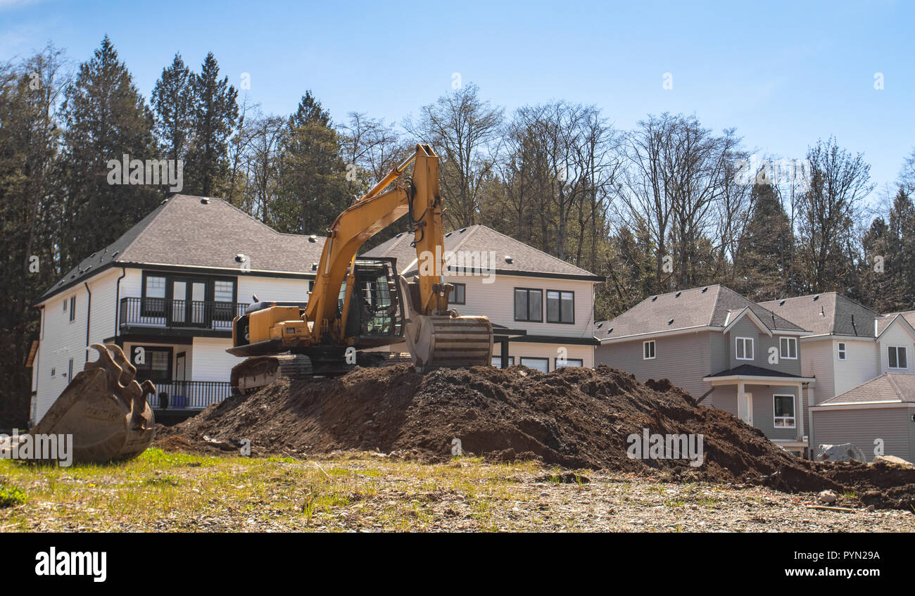 Building site with new homes under construction Stock Photo - Alamy