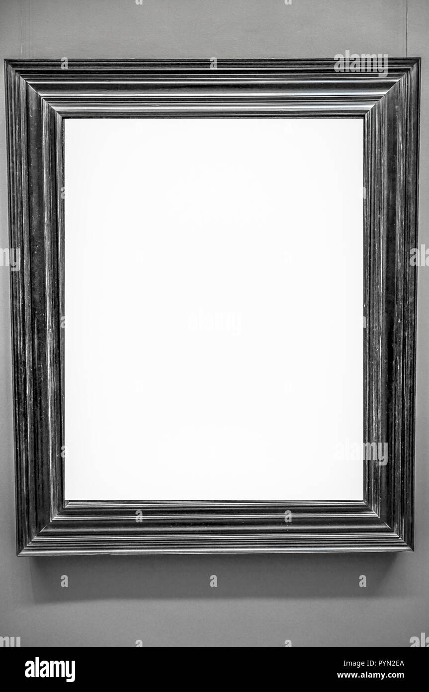 Empty painting black white Stock Photo - Alamy
