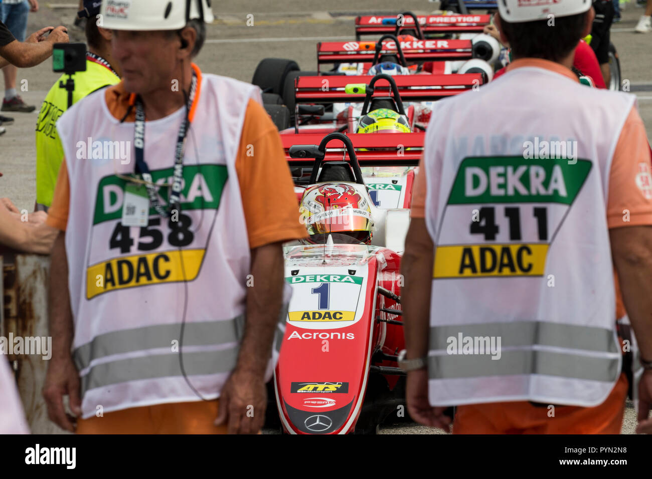 Misano Adriatico, Italy - August 25, 2018: A Dallara F317 – Mercedes ...
