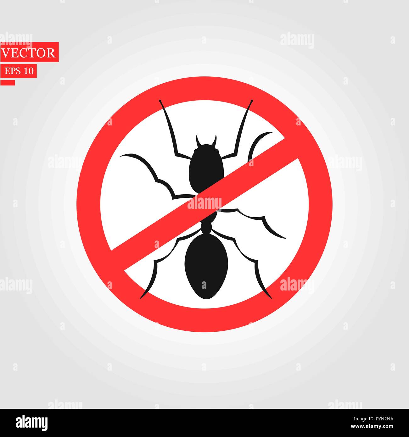 Warning sign on household Stock Vector Images - Alamy