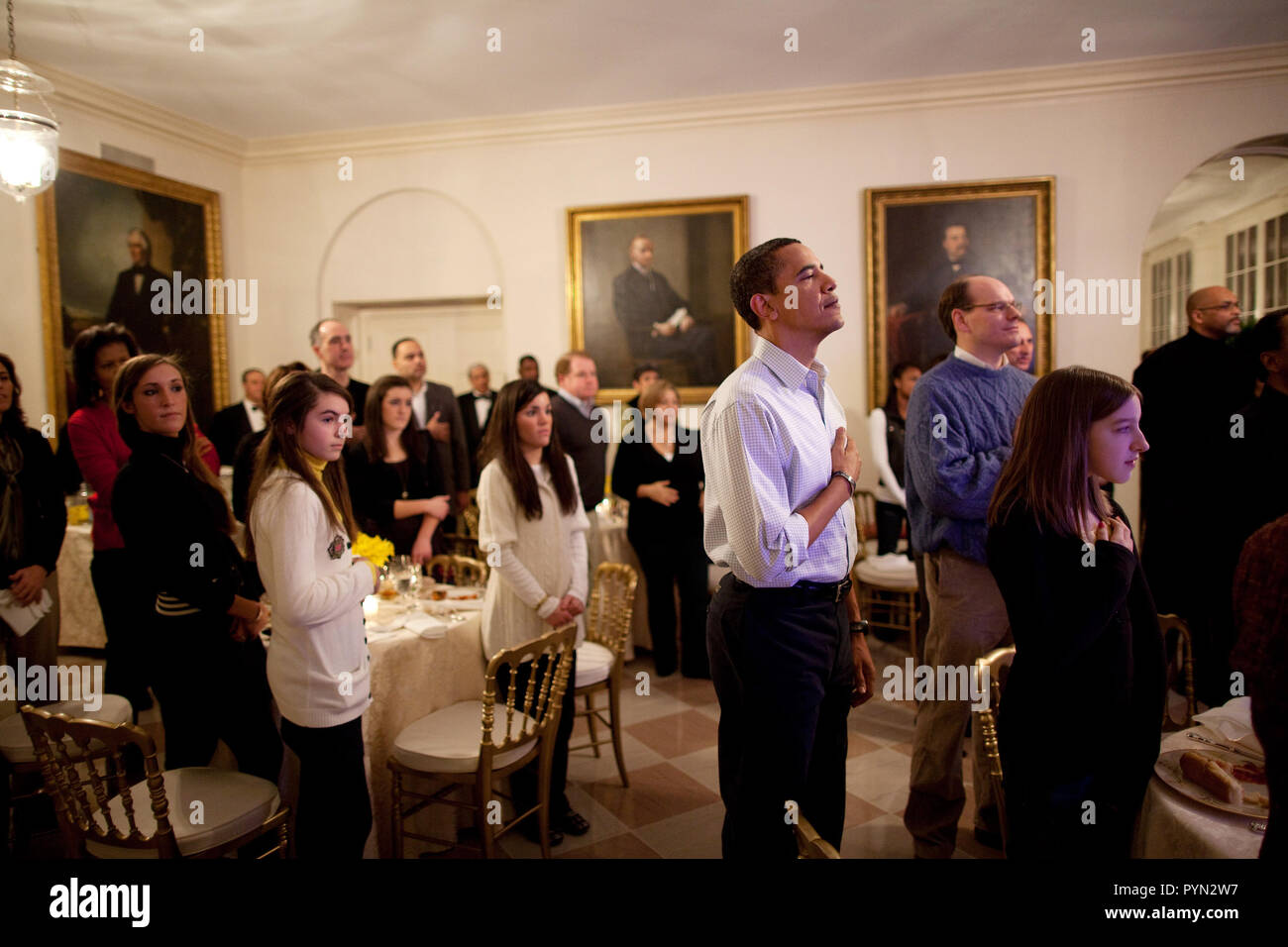 Hand over heart anthem hi-res stock photography and images - Alamy