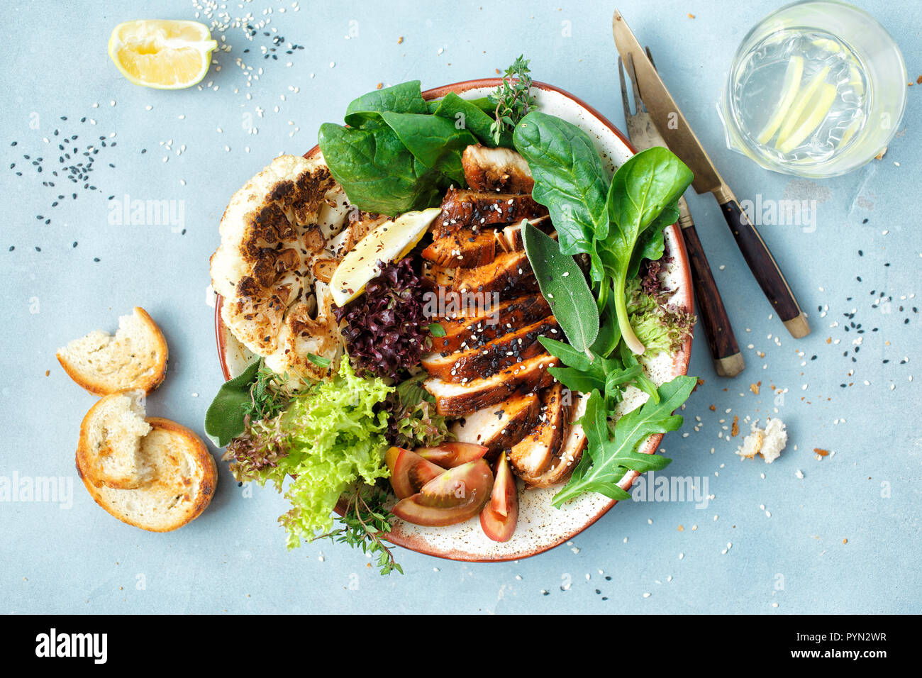 Ready fried chicken on clean hi-res stock photography and images - Alamy