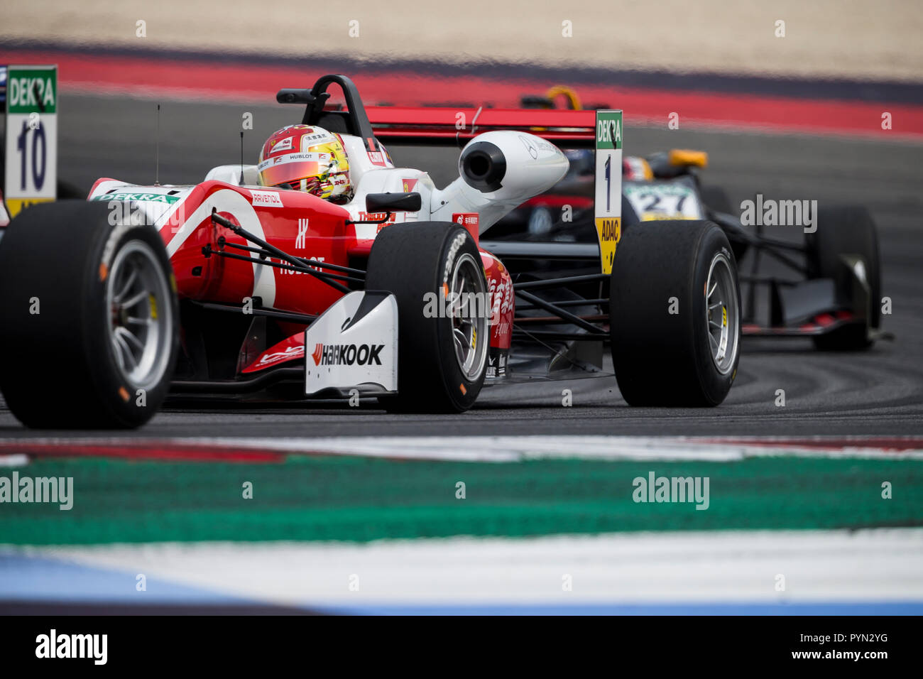 Misano Adriatico, Italy - August 25, 2018: A Dallara F317 – Mercedes ...