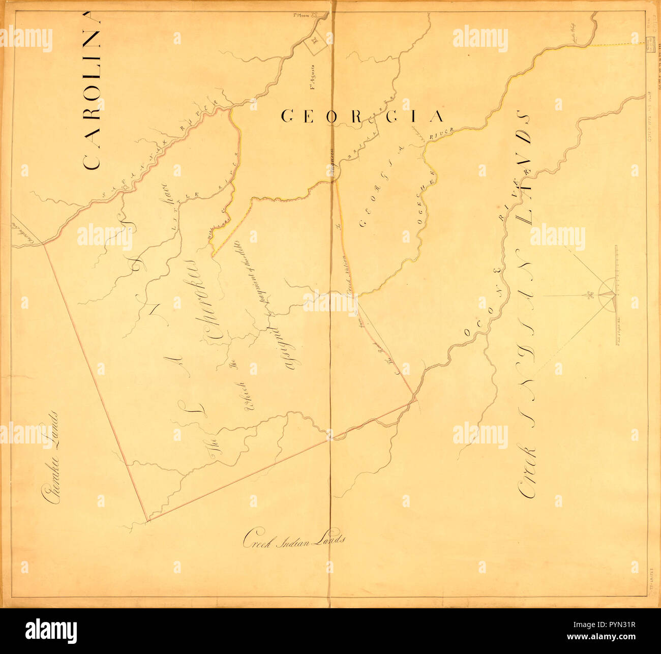 Native american map 1700s hi-res stock photography and images - Alamy