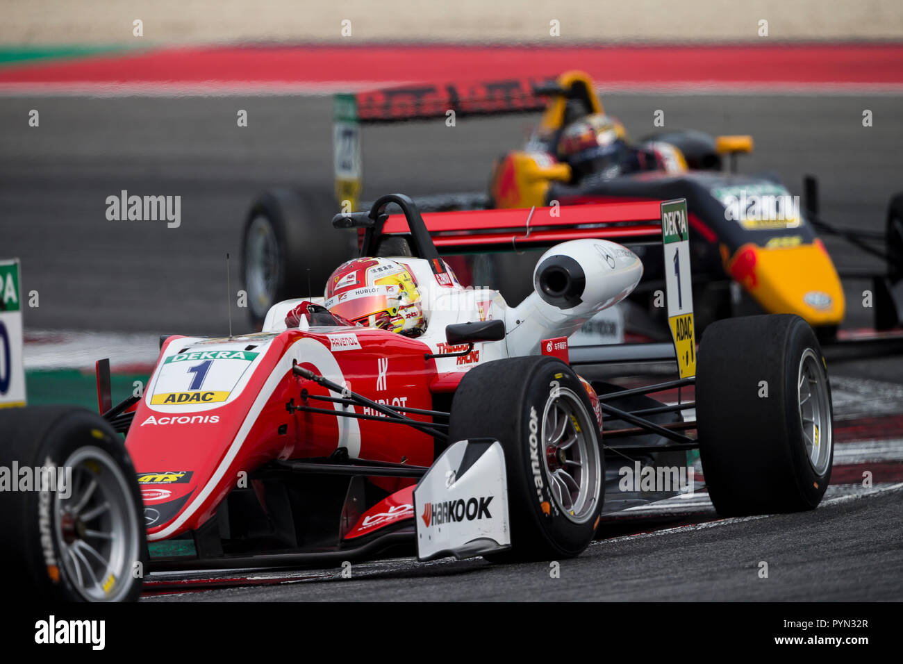 Misano Adriatico, Italy - August 25, 2018: A Dallara F317 – Mercedes ...