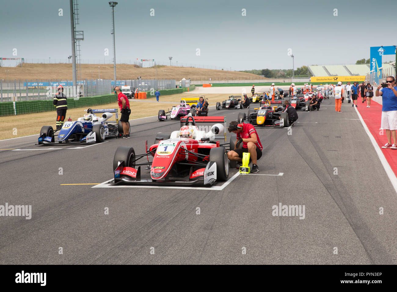 Misano Adriatico, Italy - August 25, 2018: A Dallara F317 – Mercedes ...
