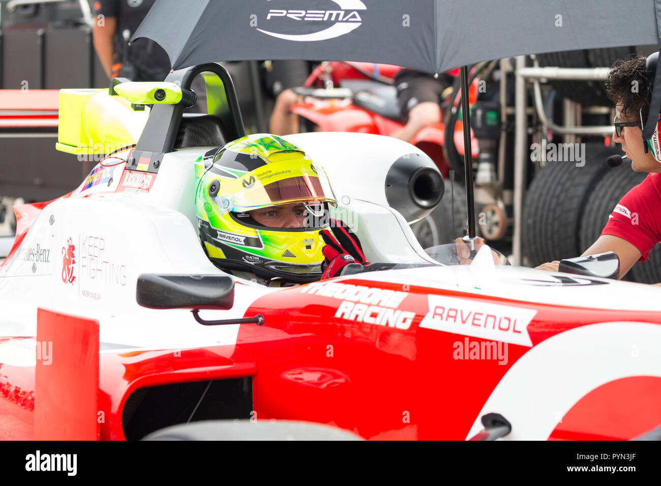 Misano Adriatico, Italy - August 25, 2018: A Dallara F317 – Mercedes ...