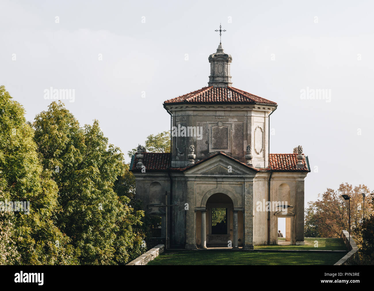 Varese OCT 2018 ITALY - the last chapel in the square of arrival of the ...
