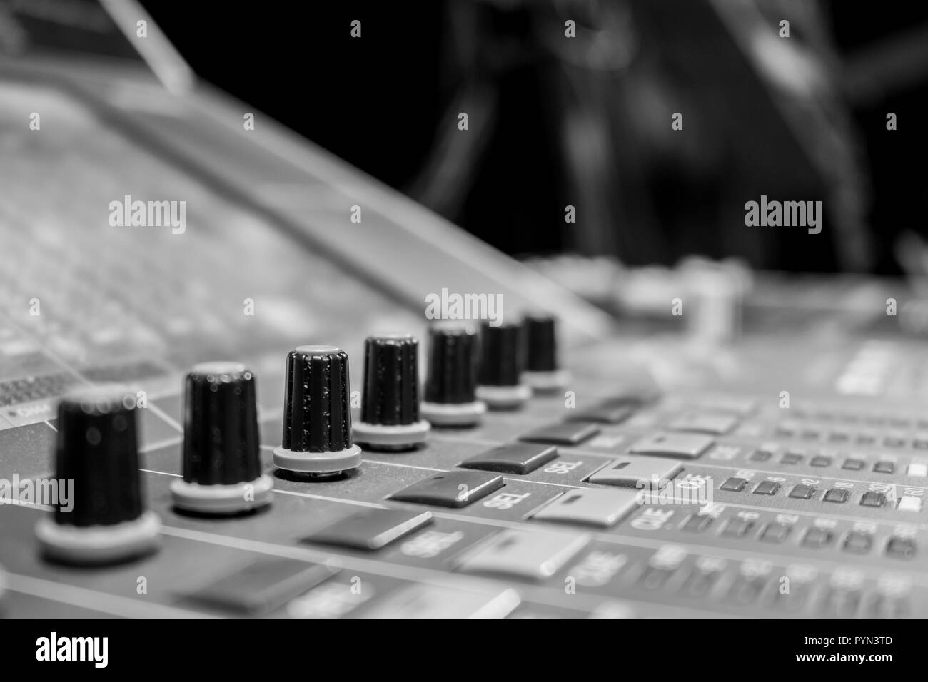 Sound control board operator hi-res stock photography and images - Alamy