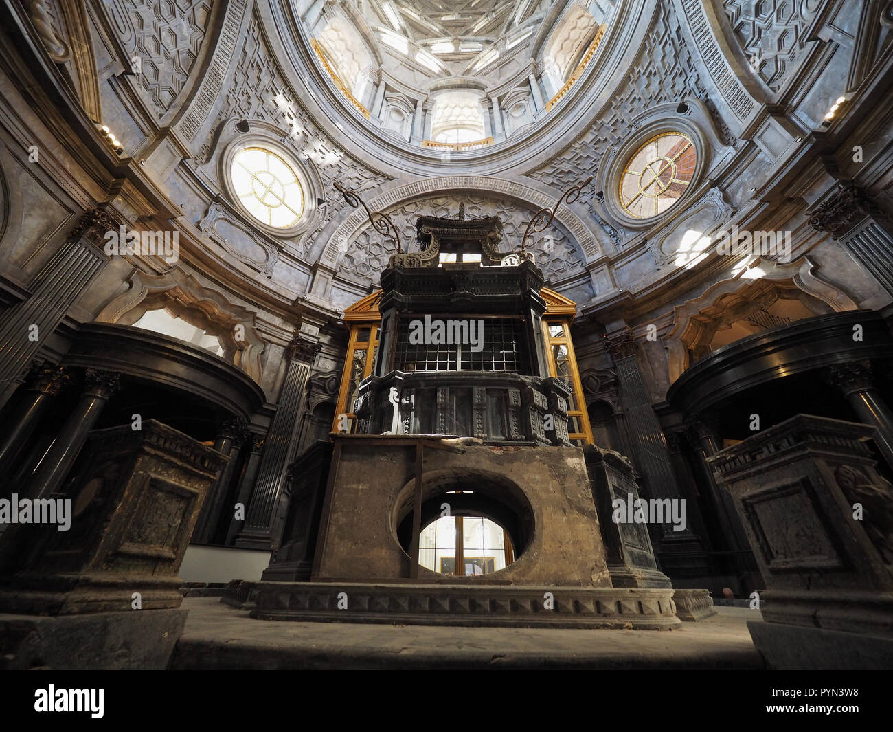 TURIN, ITALY - CIRCA OCTOBER 2018: Cappella della Sindone meaning Holy ...