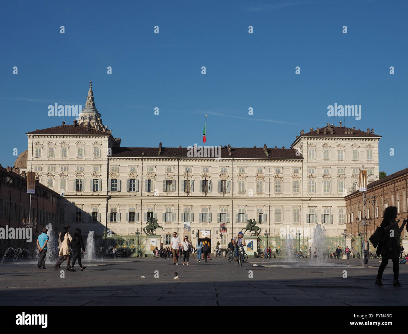 TURIN, ITALY - CIRCA OCTOBER 2018: Palazzo Reale meaning Royal Palace ...