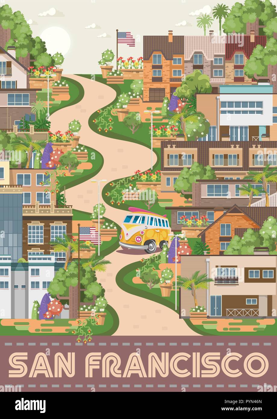 Lombard Architecture Stock Vector Images - Alamy