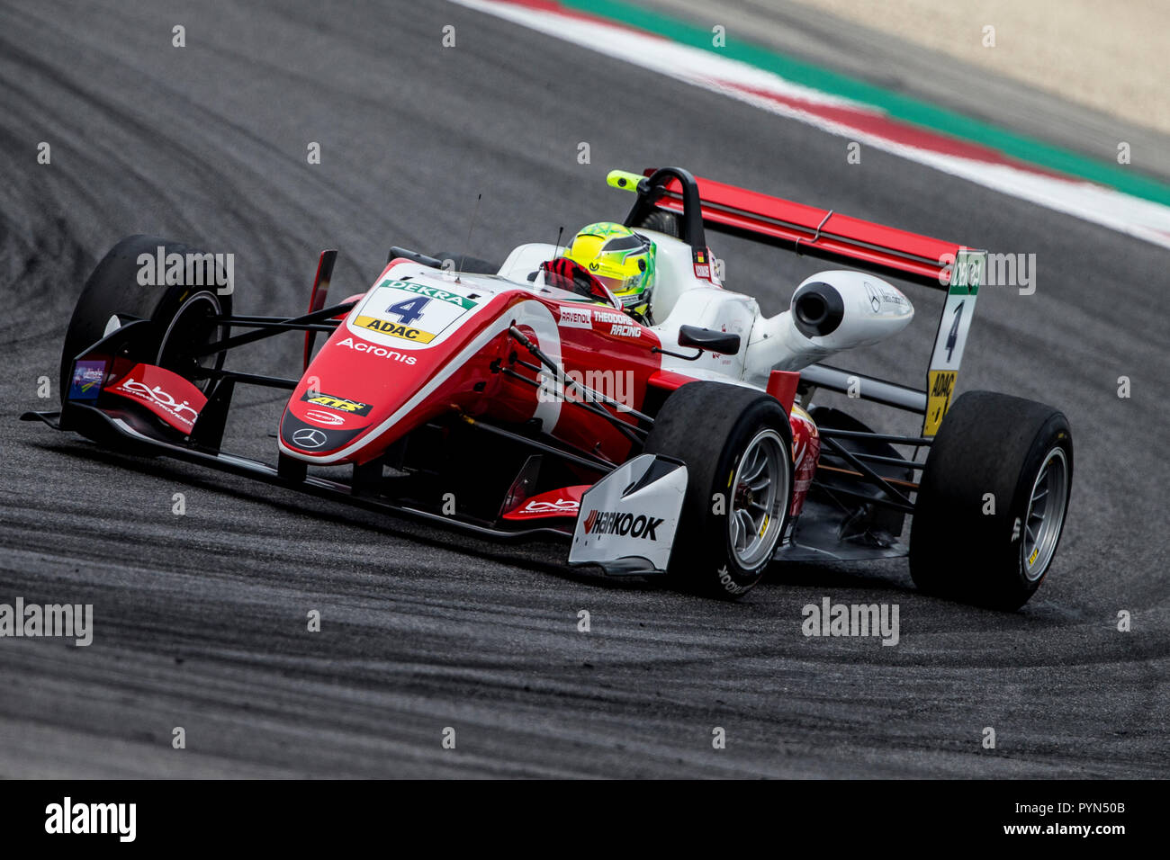 Misano Adriatico, Italy - August 25, 2018: A Dallara F317 – Mercedes ...