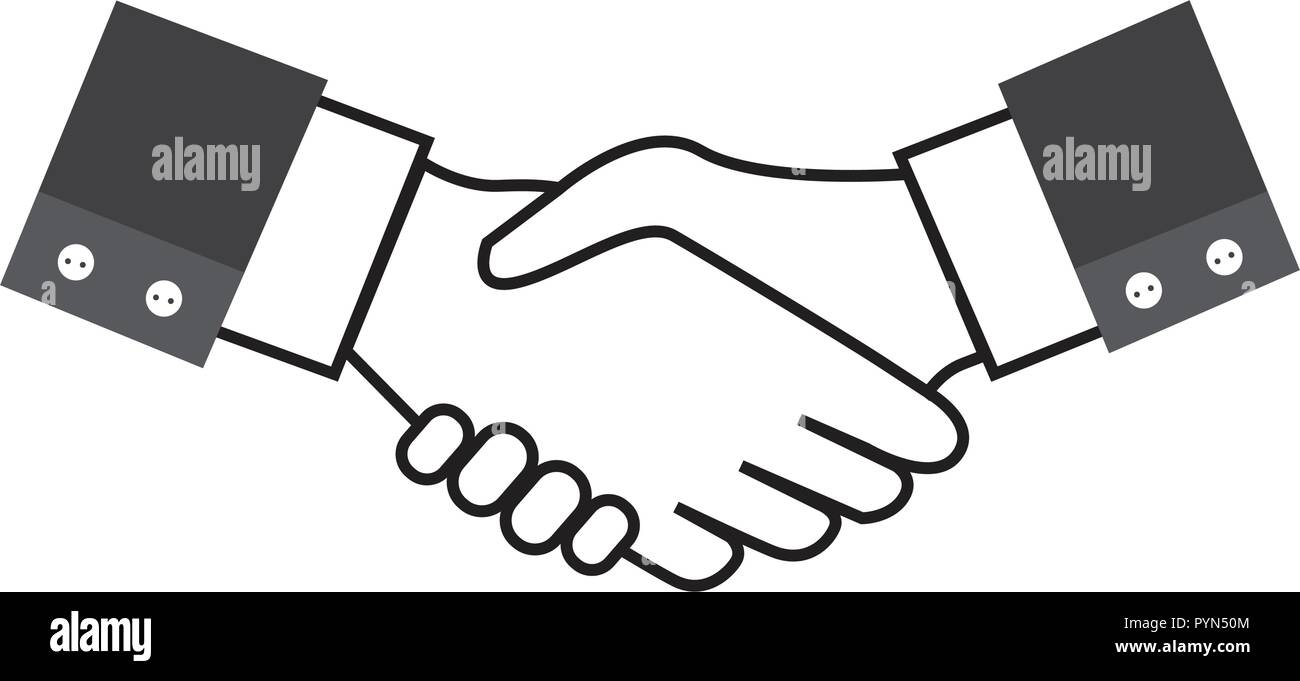 Vector of isolated handshake business agreement deal Stock Vector Image ...