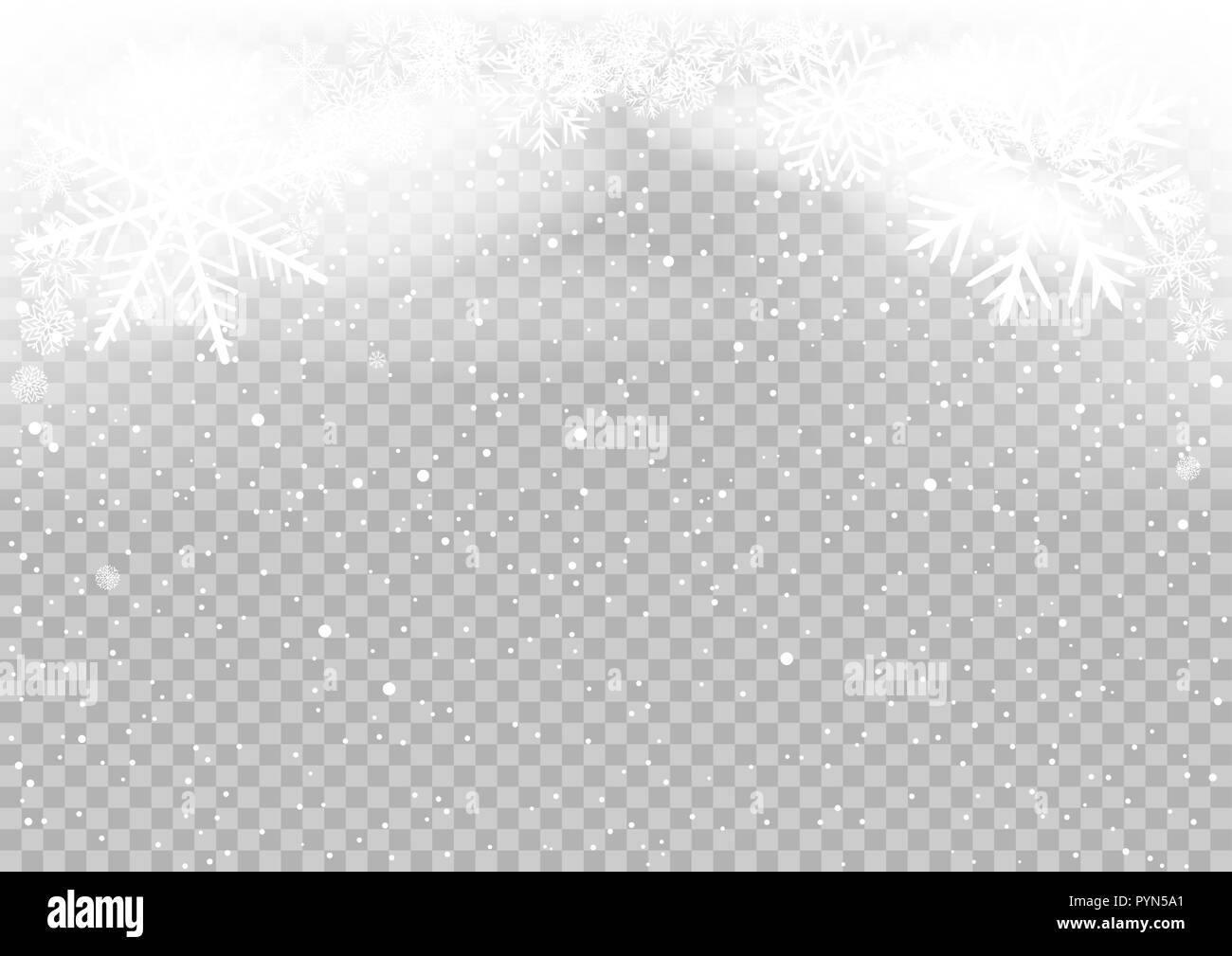 snow falls winter sky clouds Stock Vector Image & Art - Alamy
