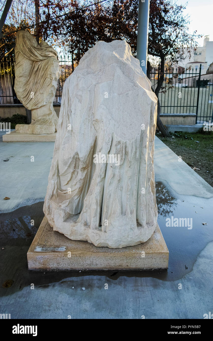 Ancient statue in Acropolis of Athens, Attica, Greece Stock Photo - Alamy