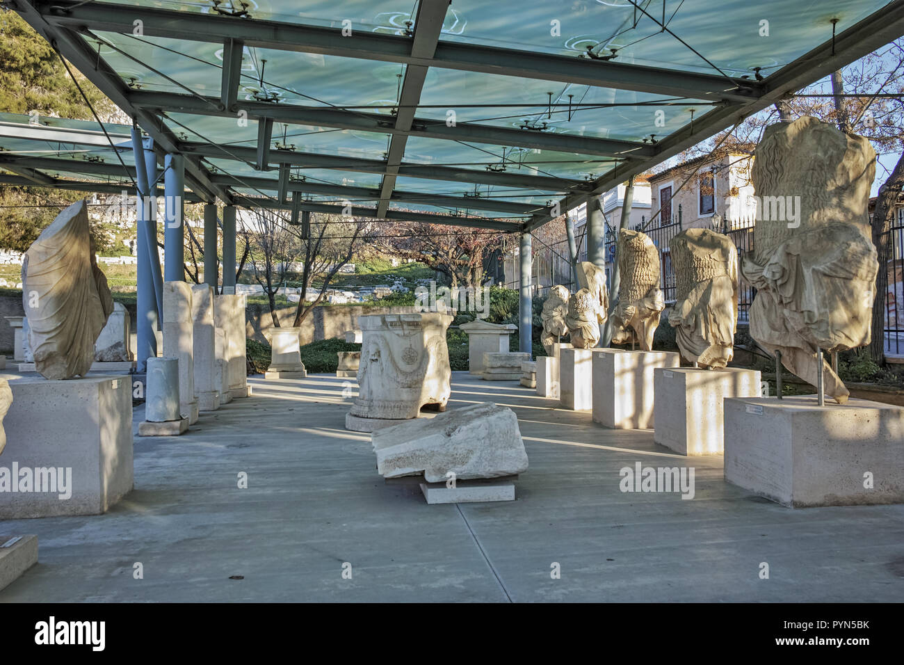 Ancient statue in Acropolis of Athens, Attica, Greece Stock Photo - Alamy