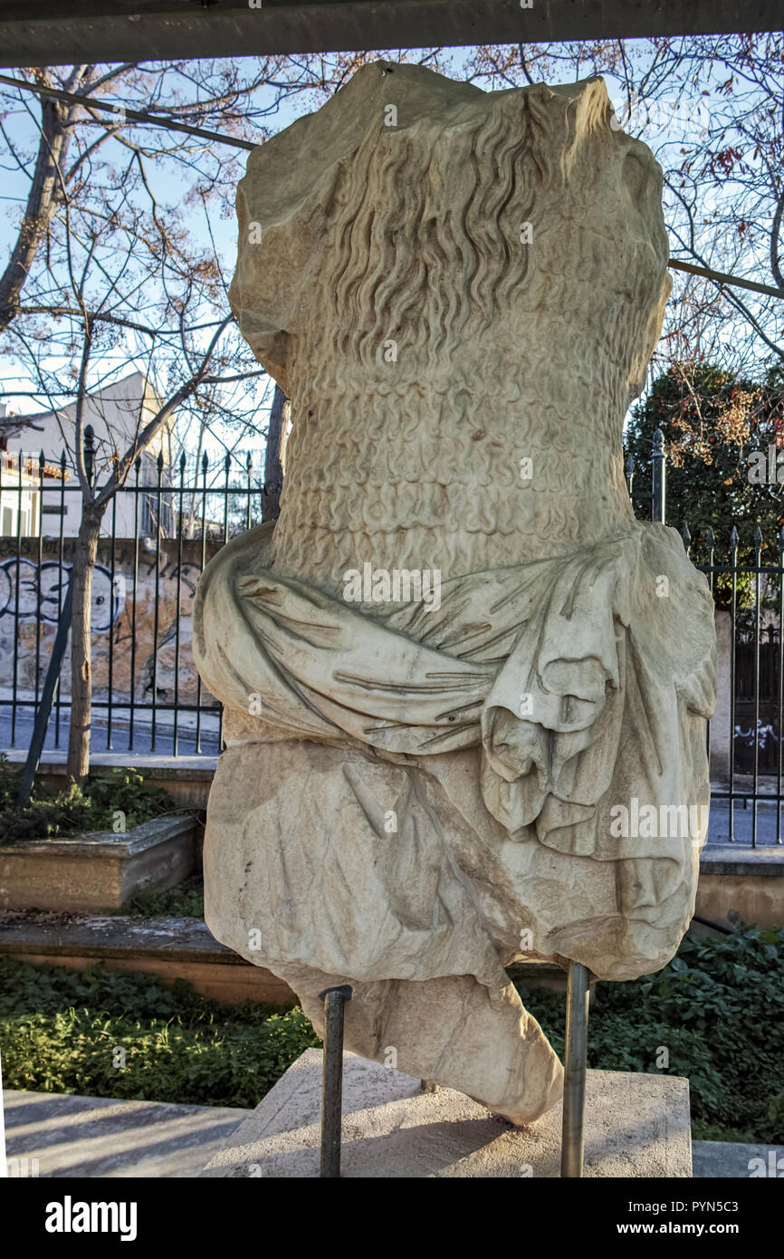 Ancient statue in Acropolis of Athens, Attica, Greece Stock Photo - Alamy