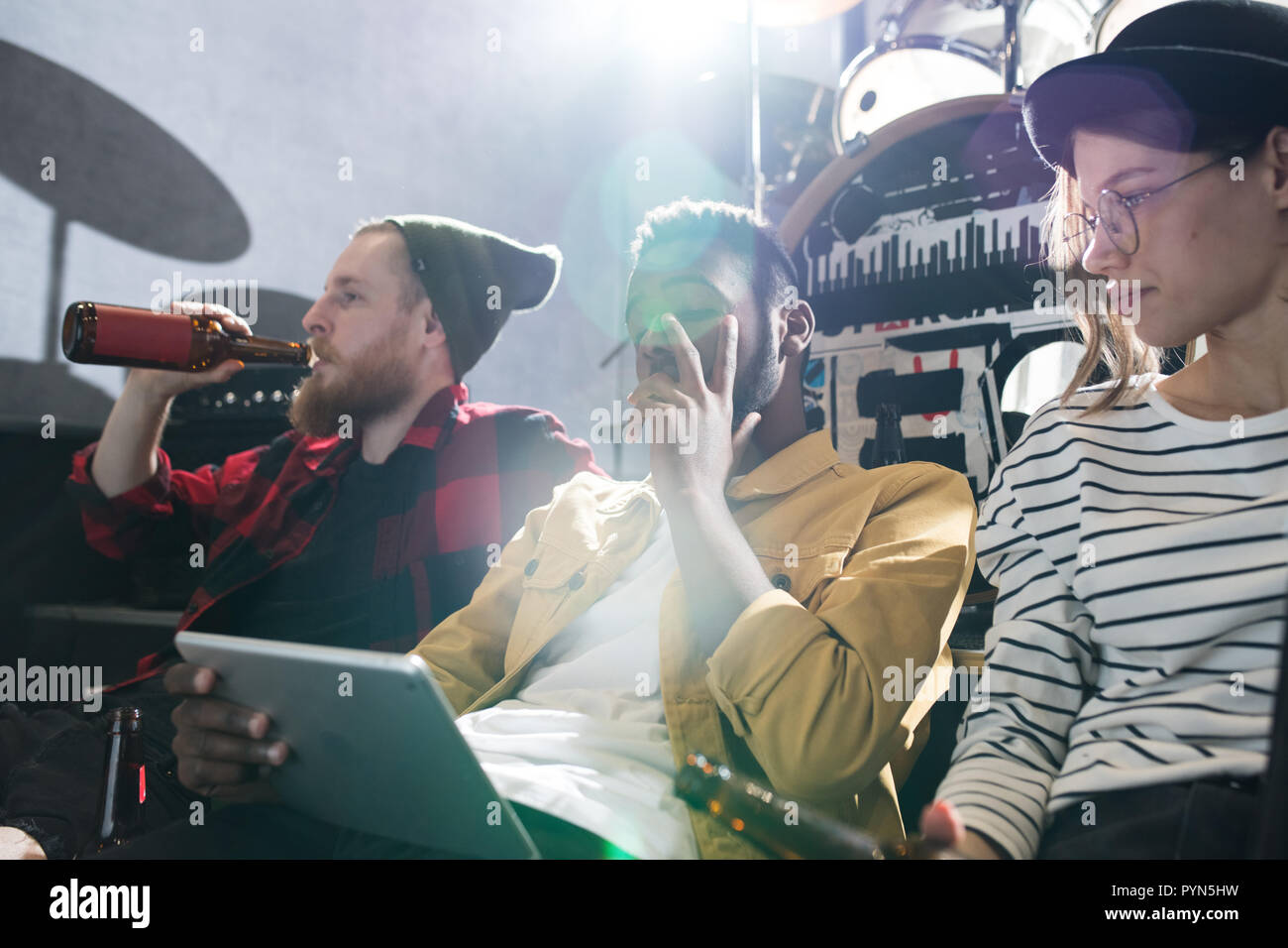 Group of Friends Chilling Out Stock Photo - Alamy