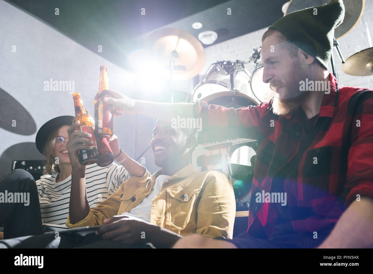 Friends Chilling Out Stock Photo - Alamy