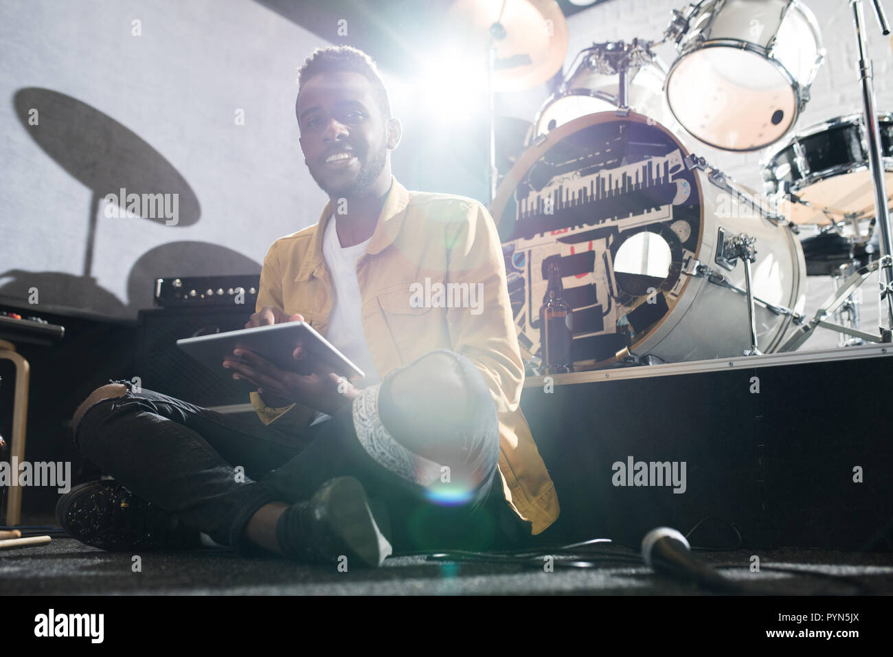 Young African-American Man in Studio Stock Photo - Alamy