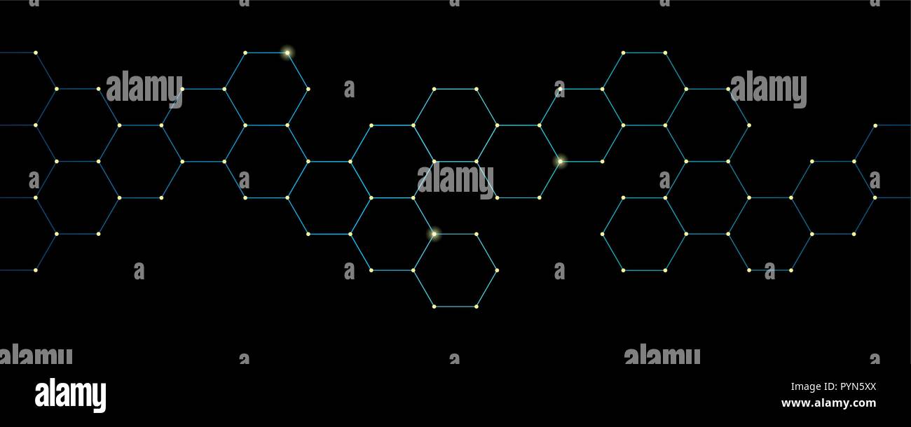 technical honeycomb background digital electronics vector illustration EPS10 Stock Vector Image ...