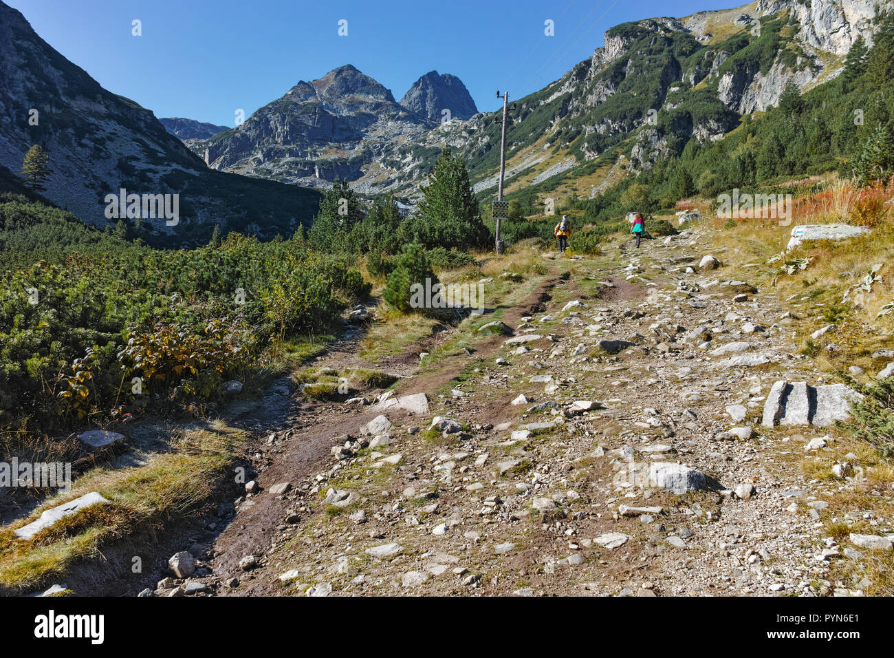 Amazing landscape with Malyovitsa peak, Rila Mountain, Bulgaria Stock ...