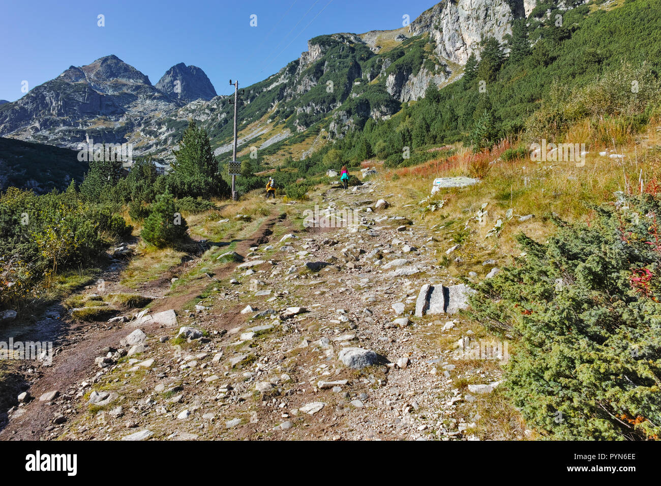 Amazing landscape with Malyovitsa peak, Rila Mountain, Bulgaria Stock ...