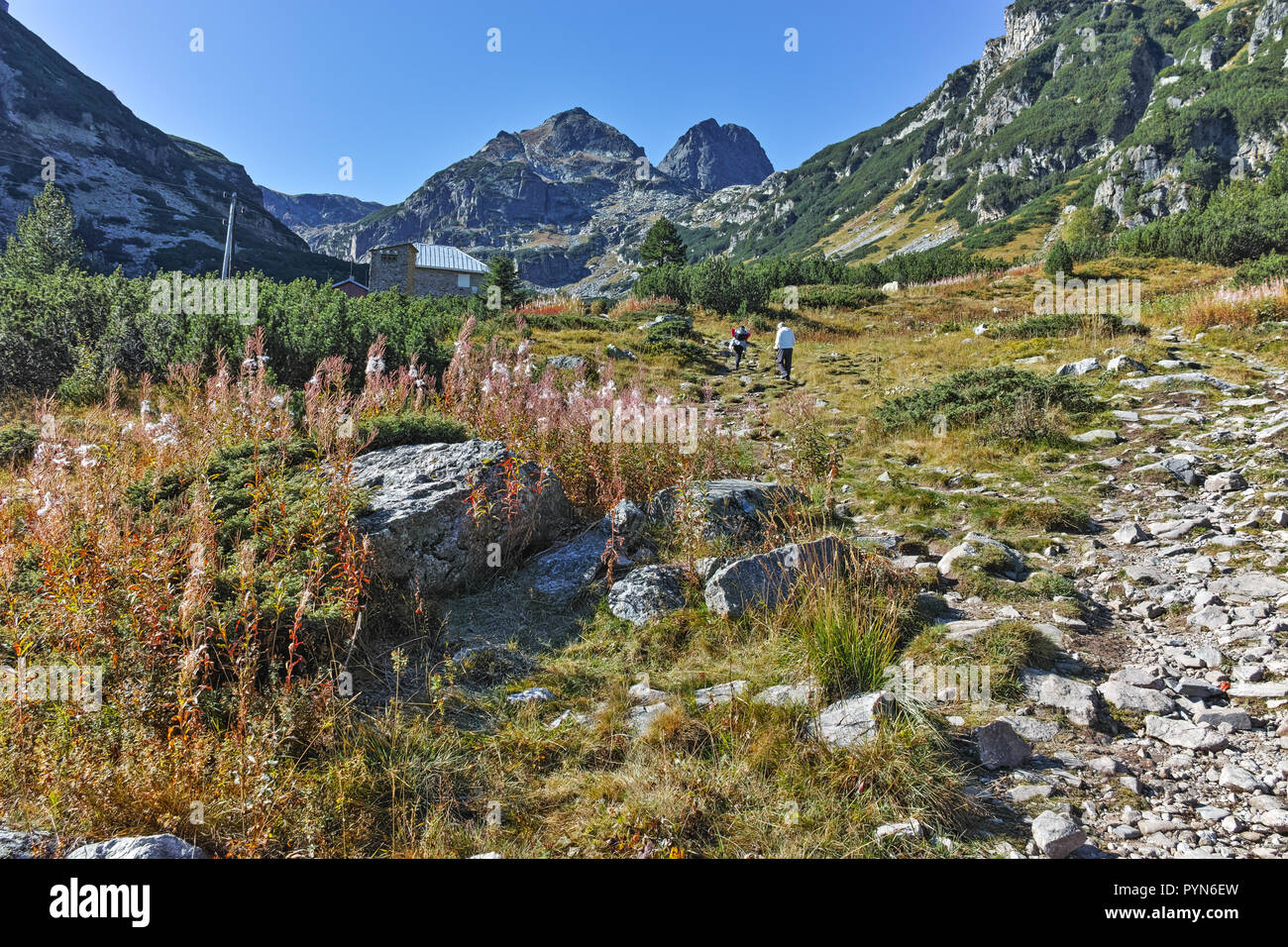 Amazing landscape with Malyovitsa peak, Rila Mountain, Bulgaria Stock ...