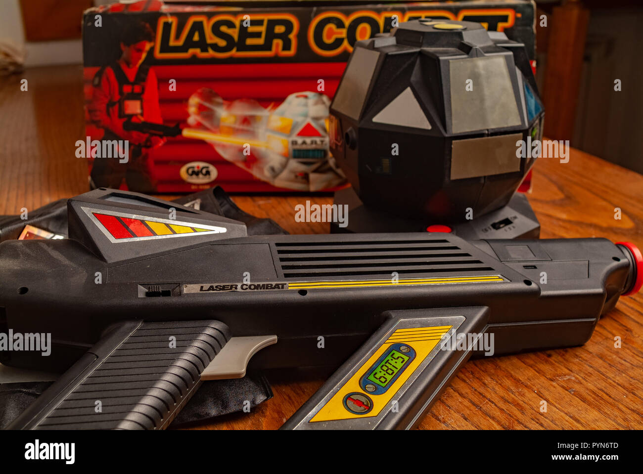 1980s laser game Stock Photo - Alamy